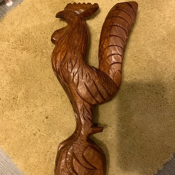 Accents | Vintage Carved Rooster Pretty Large | Poshmark